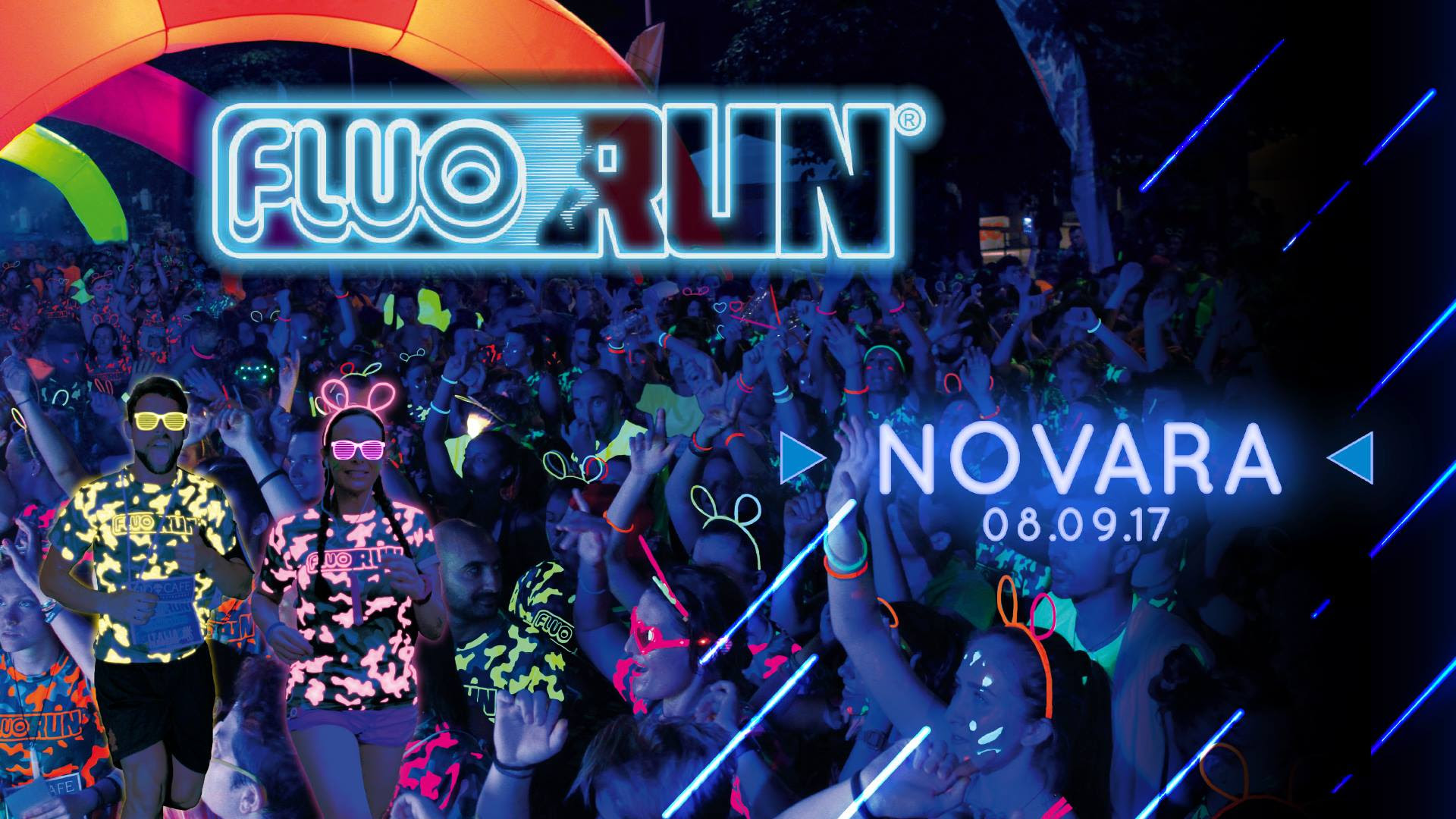 fluo run, 8 settembre, novara, runners, davide falco, dietrolanotizia ...