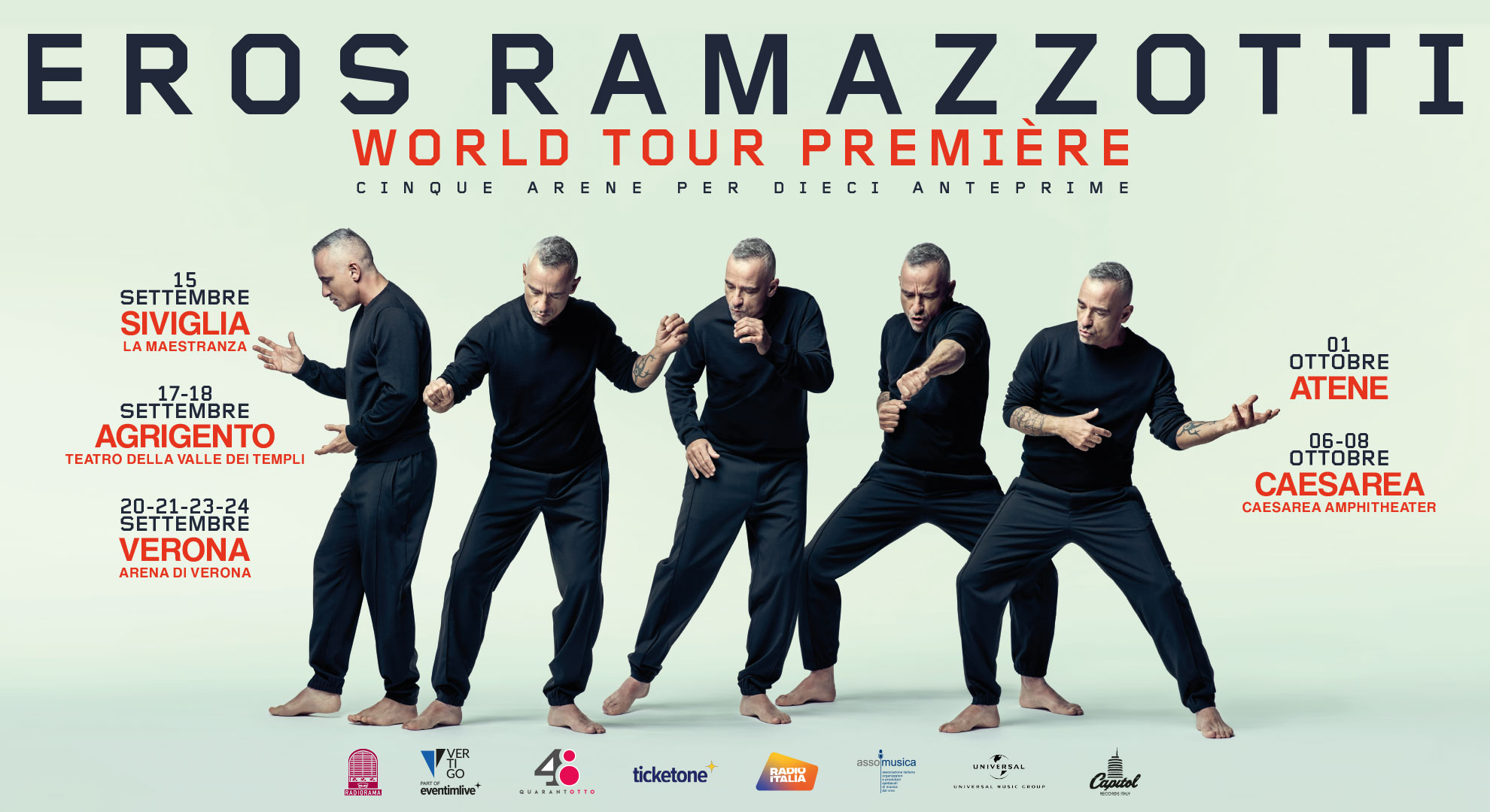 Eros Ramazzotti, "World Tour Première"............