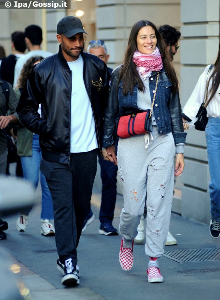 Marica Pellegrinelli, ex di Ramazzotti, sorridente con Djoko