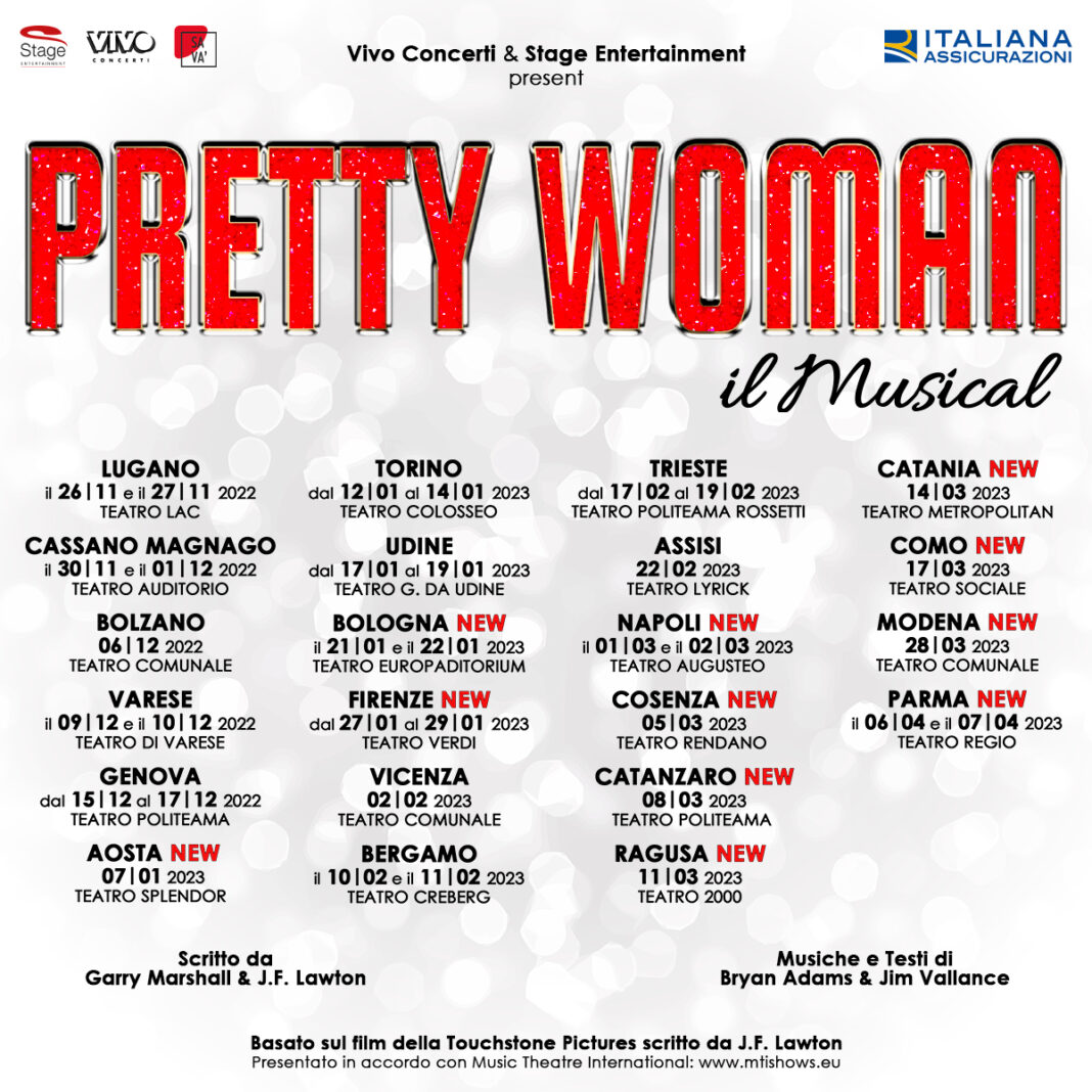 Pretty Woman: si aggiungono nuove date al Tour 2023