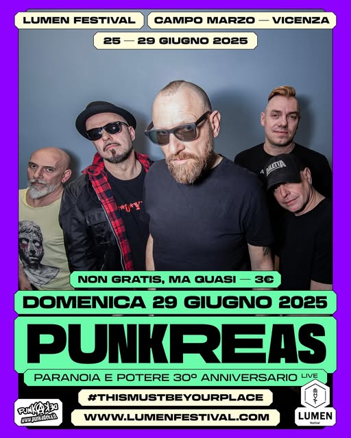Punkreas, la storica band chiude il "Lumen Festival 2025"