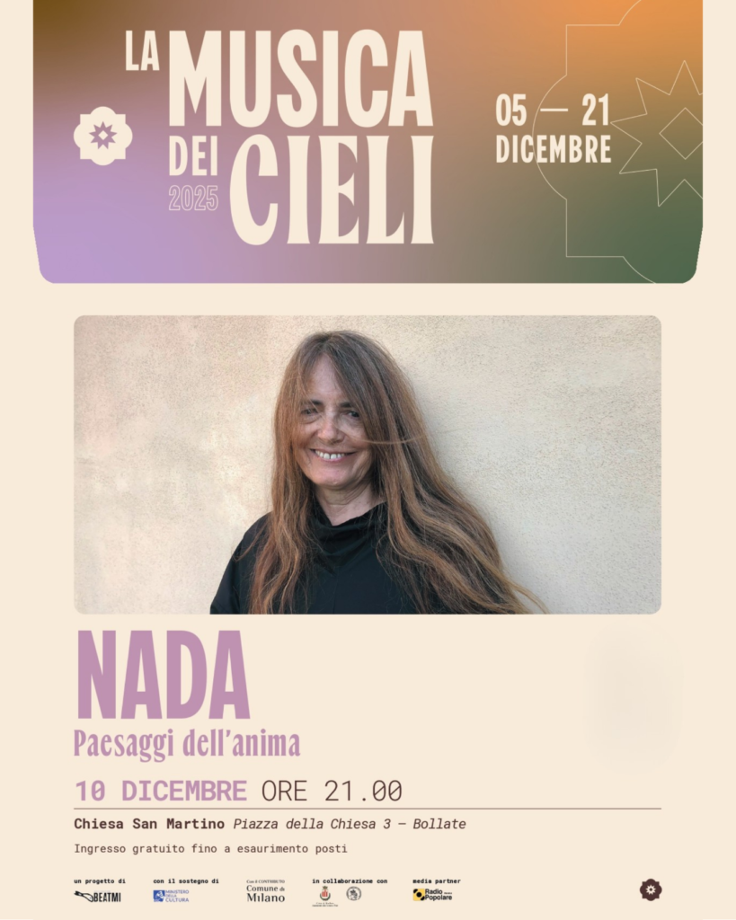 La Musica dei Cieli 2025: La cantante Nada a Bollate